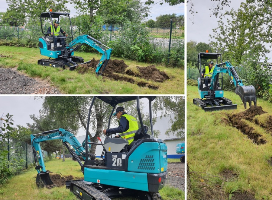 Mini Excavator electric nou Sunward pentru constructii rezidentiale