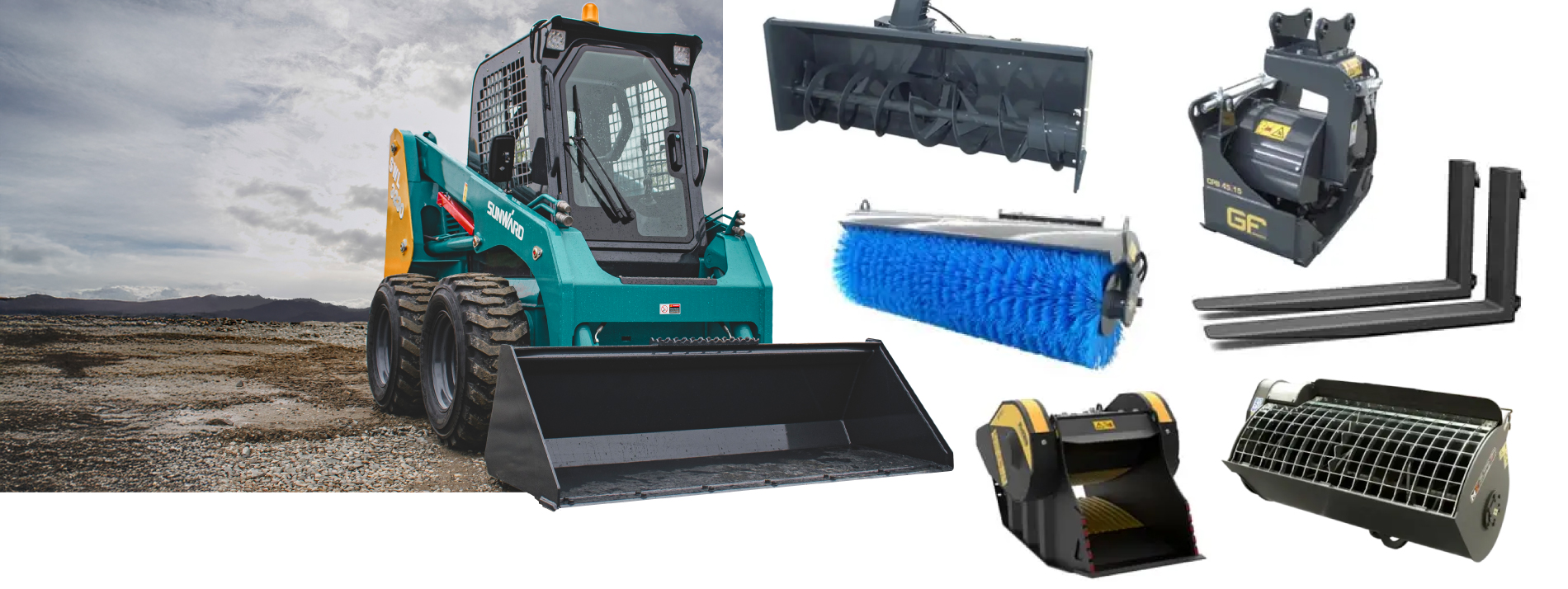 Accesorii miniincarcator in functie de lucrare